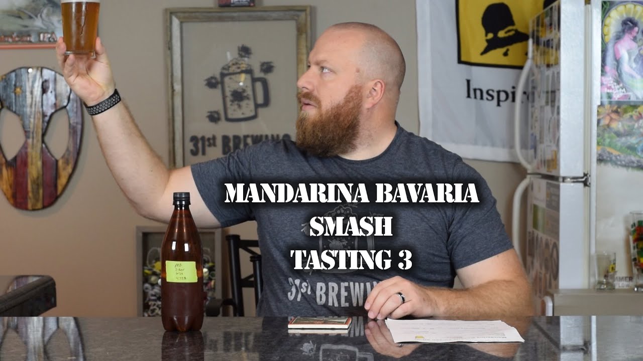 Mandarina Bavaria SMaSH 2 Row All Grain Tasting 3 - YouTube