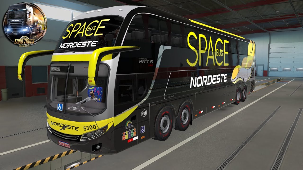 COMIL INVICTUS DD 8×2 VOLVO- Smooth Bus Driving in Europe | Steering ...