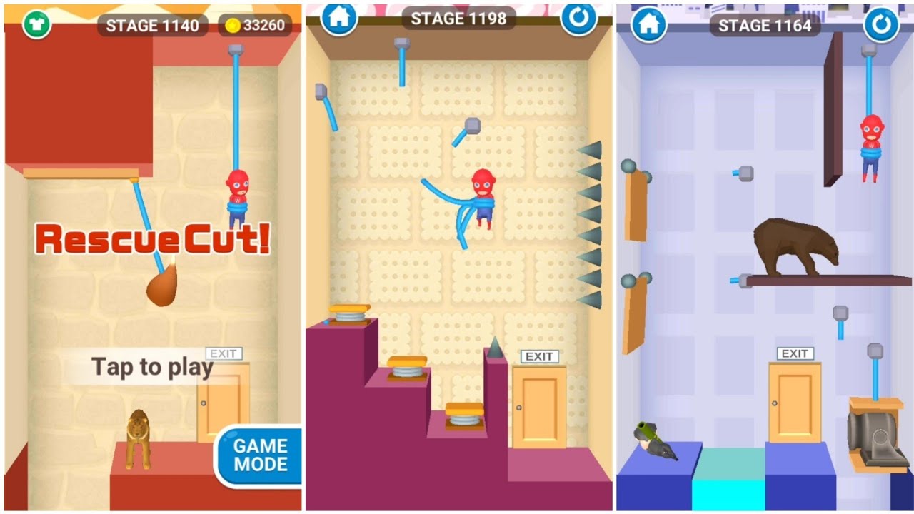 RESCUE CUT NEW LEVEL 1200 - BEST PUZZLE GAME - YouTube