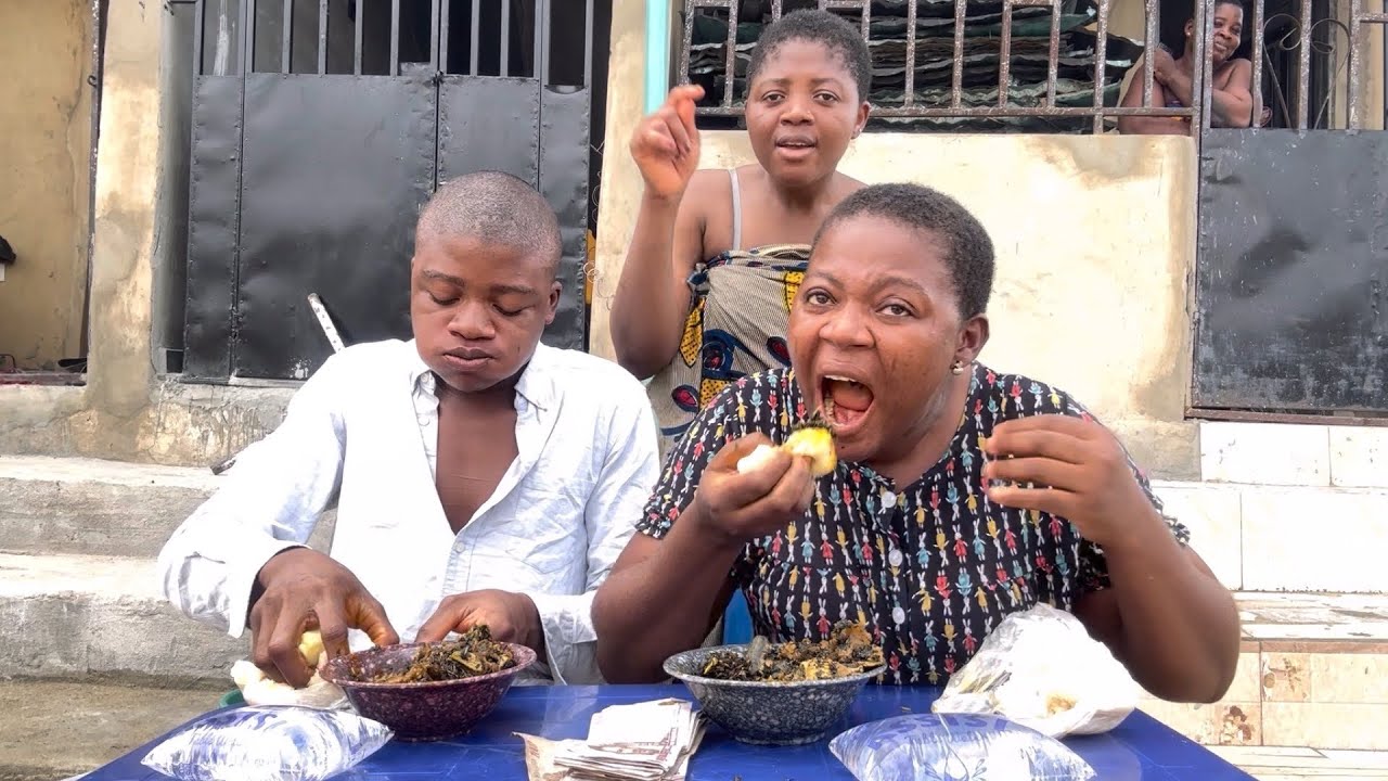 FIGHT TO FINISH 🔥 || MAN TO WOMAN SPEED FUFU EATING CHALLENGE | African ...