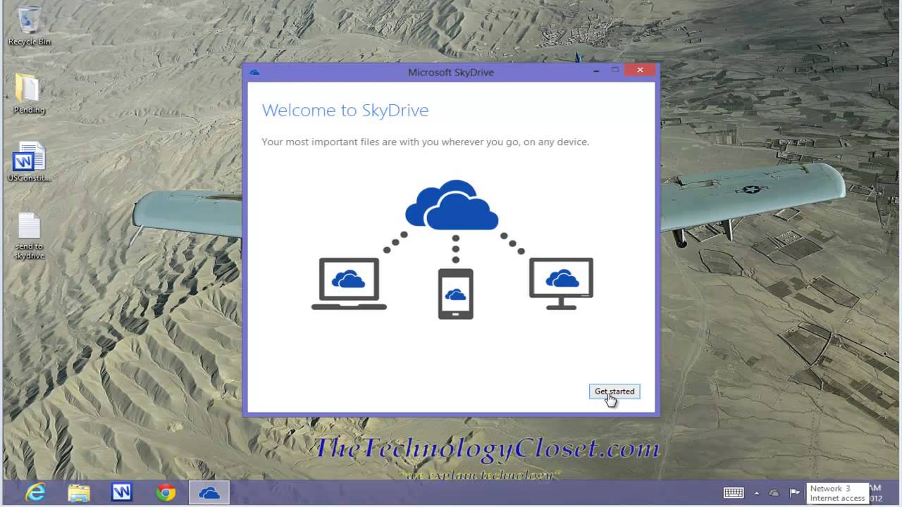QS 92-Installing Skydrive on Windows 8 Desktop - YouTube
