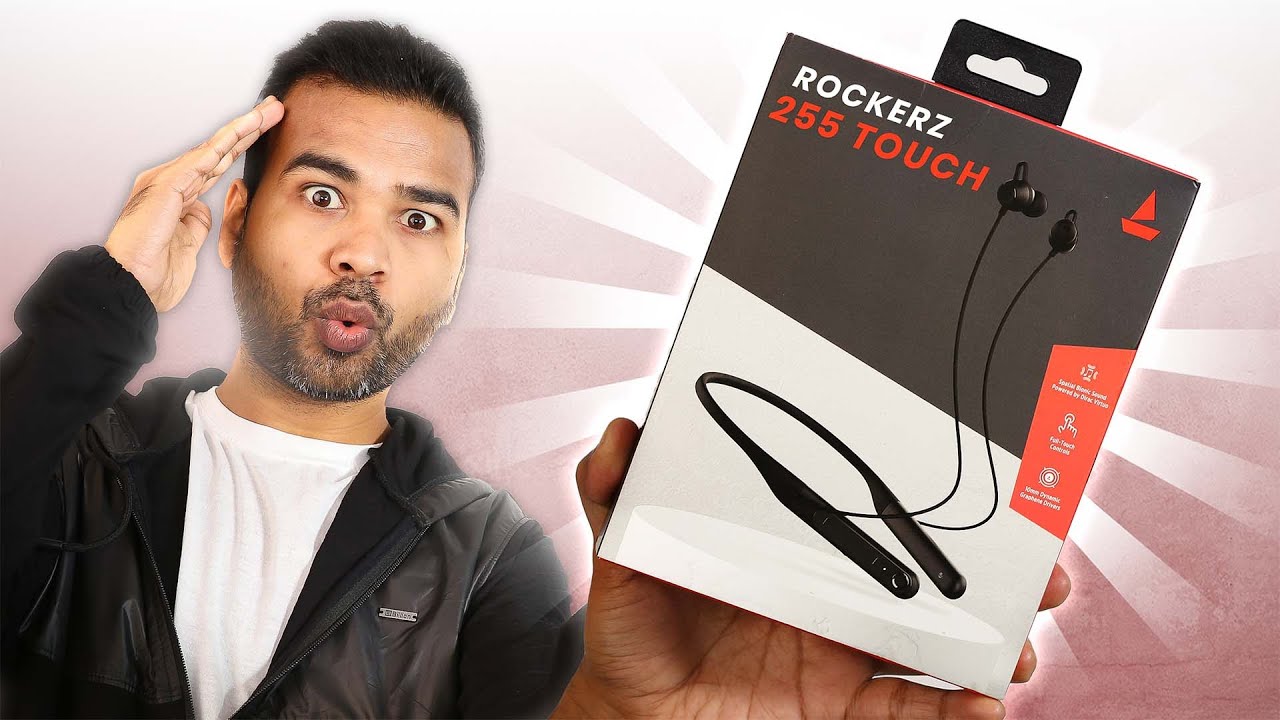 Wow! This neckband doesn't have any buttons 😲 | boAt Rockerz 255 Touch ...