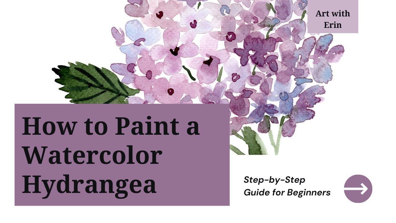 Paint a Single Hydrangea Flower: Watercolor Tutorial for Beginners ...