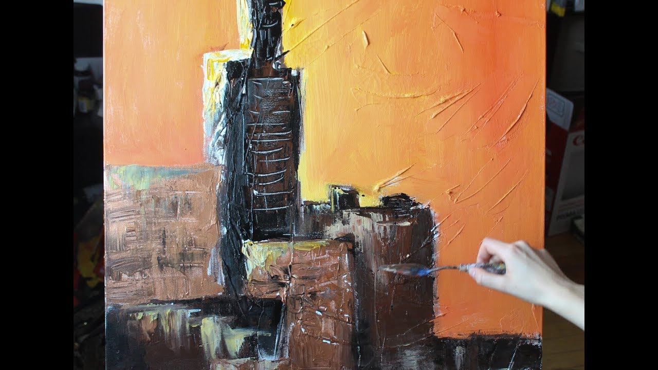Abstract Painting Chicago buildings - YouTube