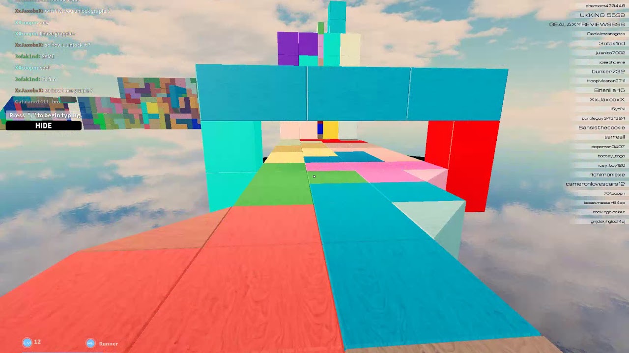roblox runners path tetris 100% (00:44:42) - YouTube
