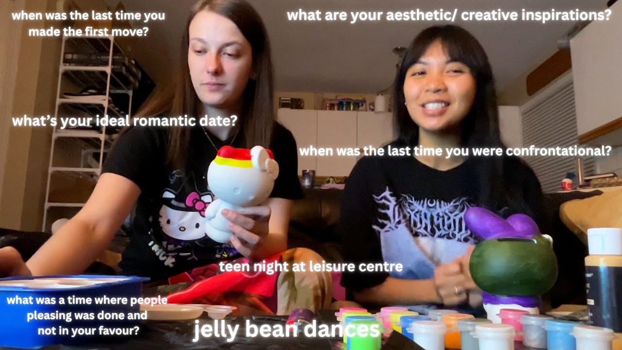 libra rising meets libra stellium; while painting sanrio - YouTube