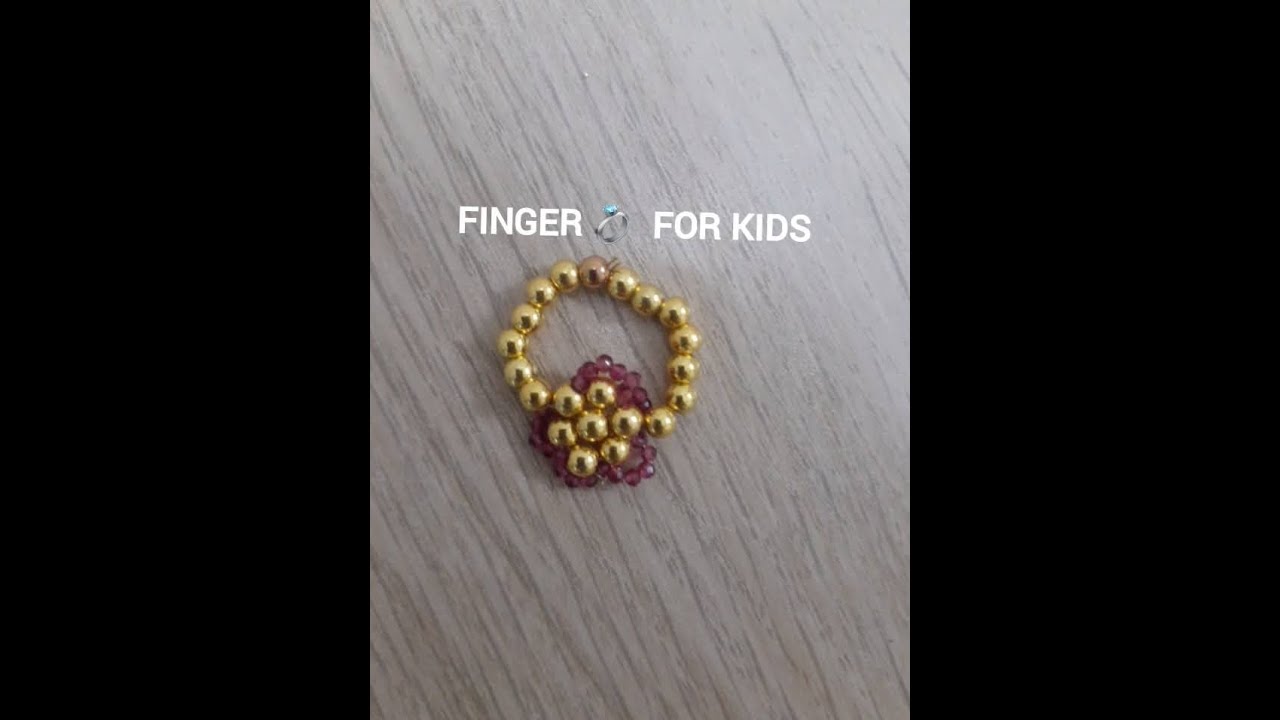 How to Make a Colorful Finger Ring for Kids | DIY Finger Ring Tutorial ...