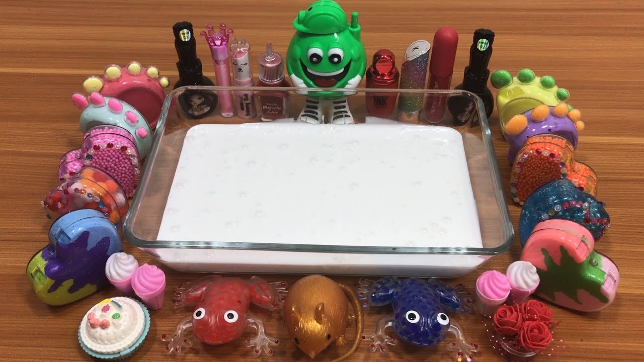 Mixing Random Things Into Glossy Slime | Most Satisfying Slime Videos 6 ...