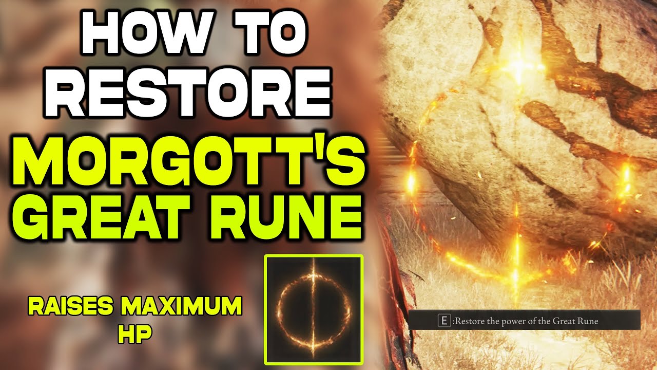 Elden Ring : Morgott's Great Rune - How to Restore Great Rune | Divine ...