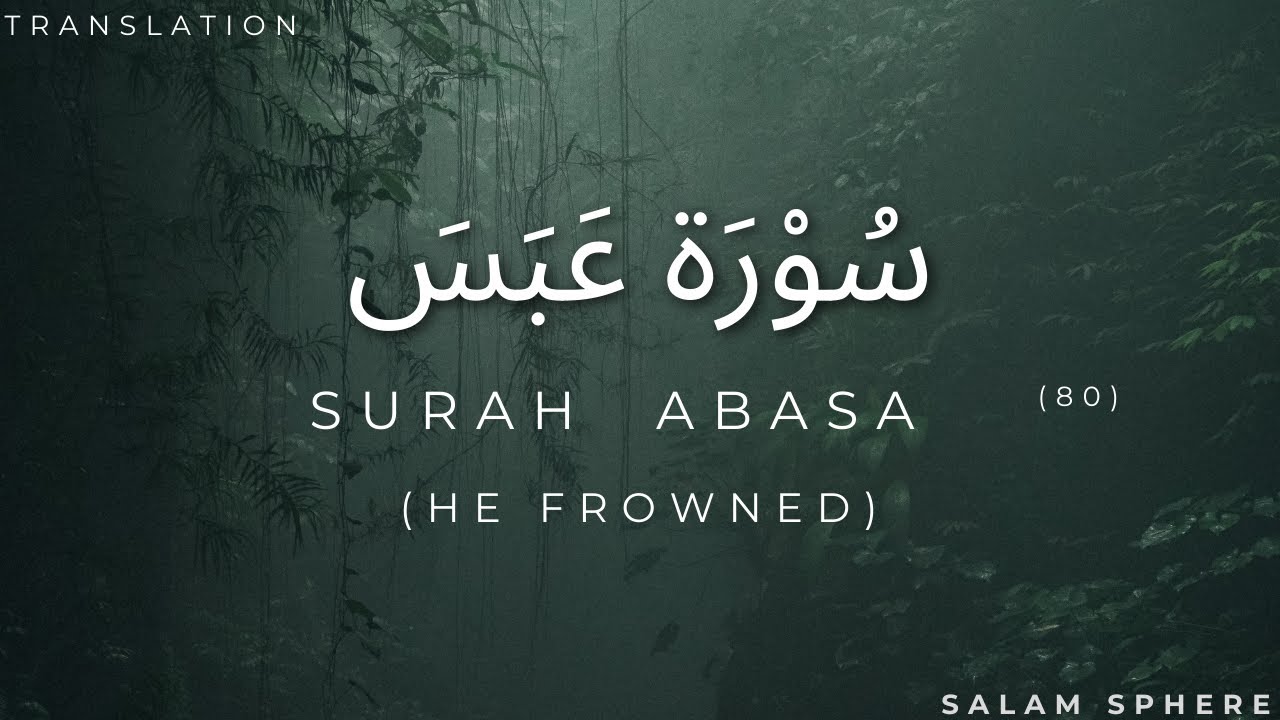 Surah Abasa with Translation 80