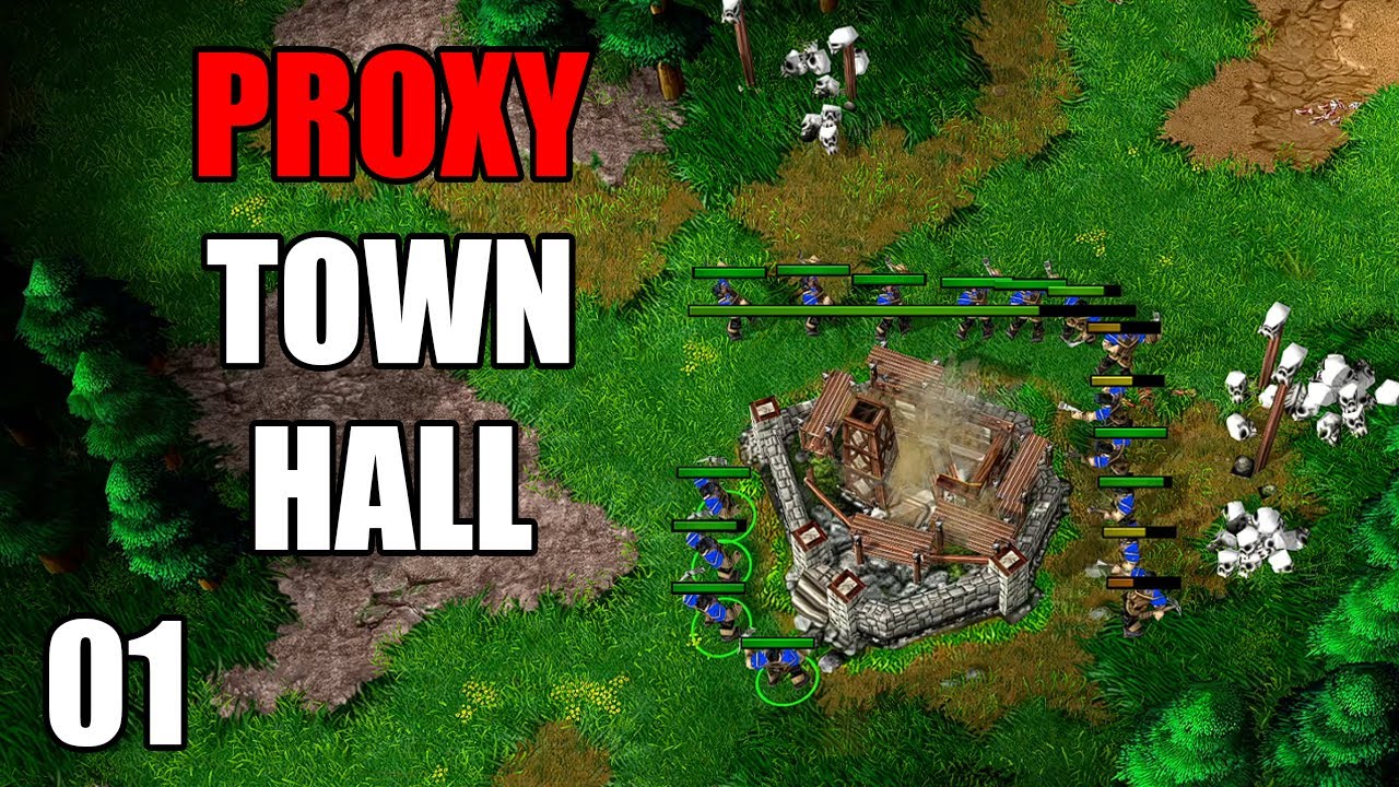 Proxy Town Hall – Warcraft 3 Workers Only Human Campaign - Part 1 - YouTube