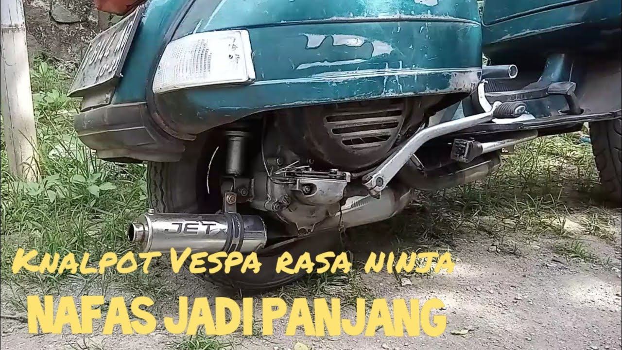 Knalpot Vespa rasa ninja // Unboxing jet exhaust - YouTube