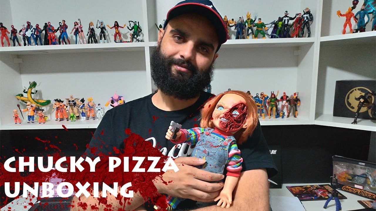 UNBOXING CHUCKY PIZZA MEZCO & UM PEQUENO REVIEW PORTUGUÊS - YouTube