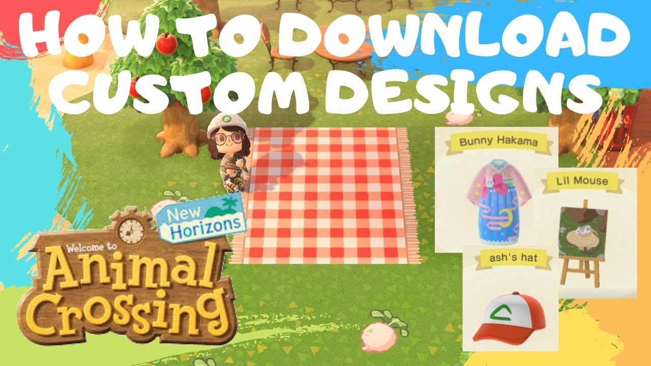 Animal Crossing New Horizons - How to Upload Custom Designs Featuring ...