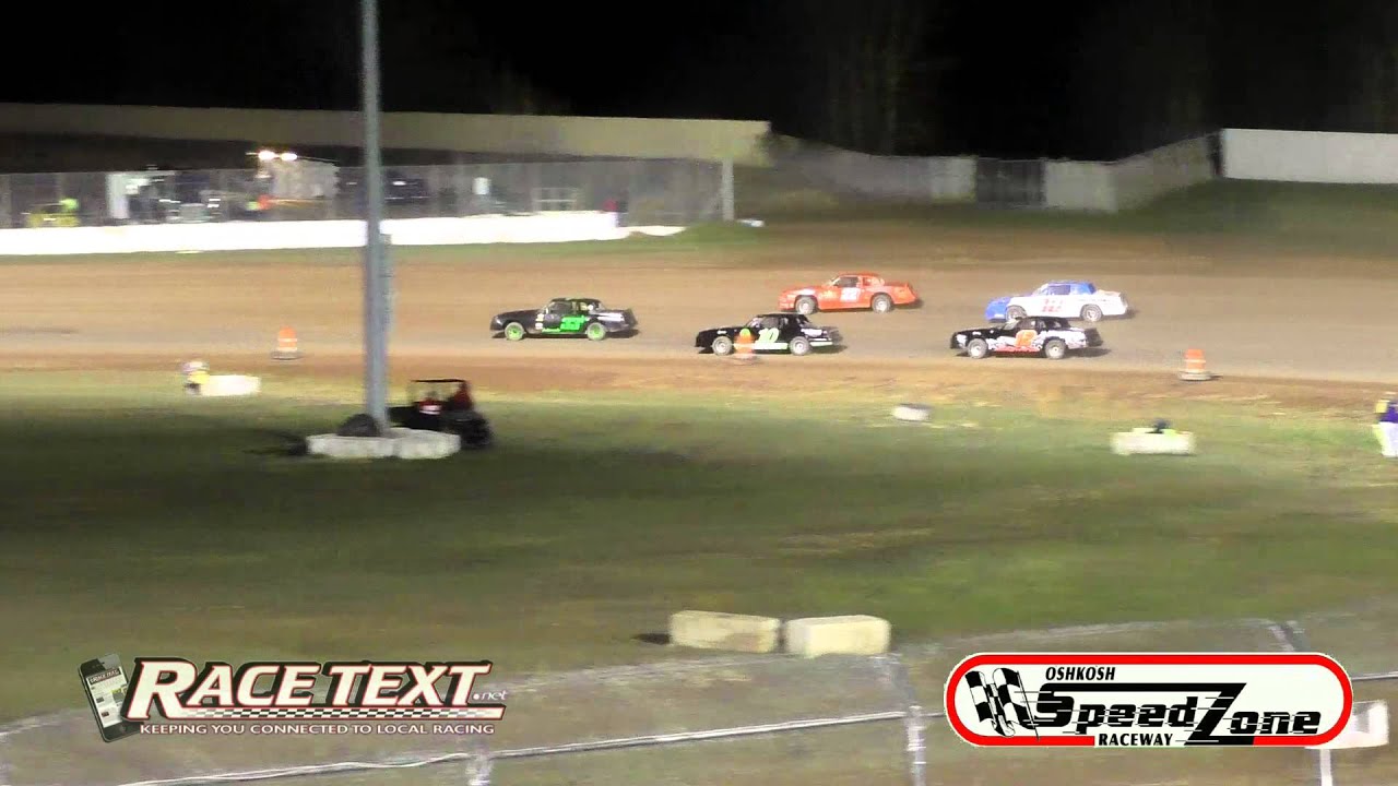 Oshkosh Speedzone Raceway 4-25-2014 - Street Stocks - YouTube