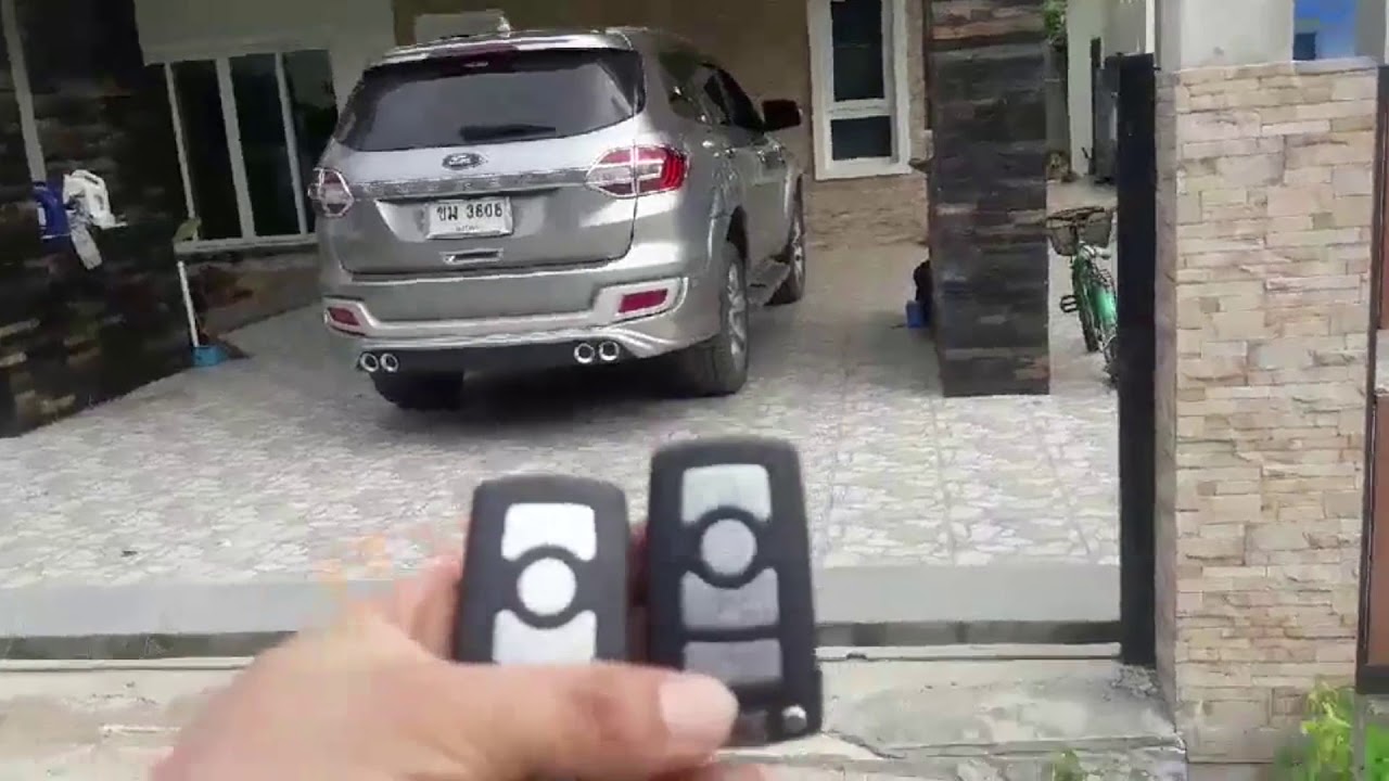 Ford Everest ติดตั้ง Keyless Entry / Push Start / Remote Start - YouTube