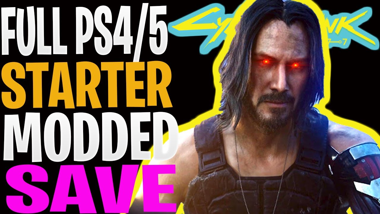 CyberPunk 2077 PS4/PS5 Modded Save Download. Cropo Male/Female saves ...