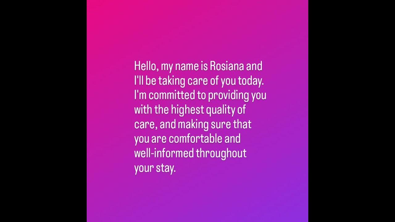 Three Examples Of Enthusiastic Greetings From Nurses To Patients YouTube three-examples-of-enthusiastic-greetings-from-nurses-to-patients-youtube