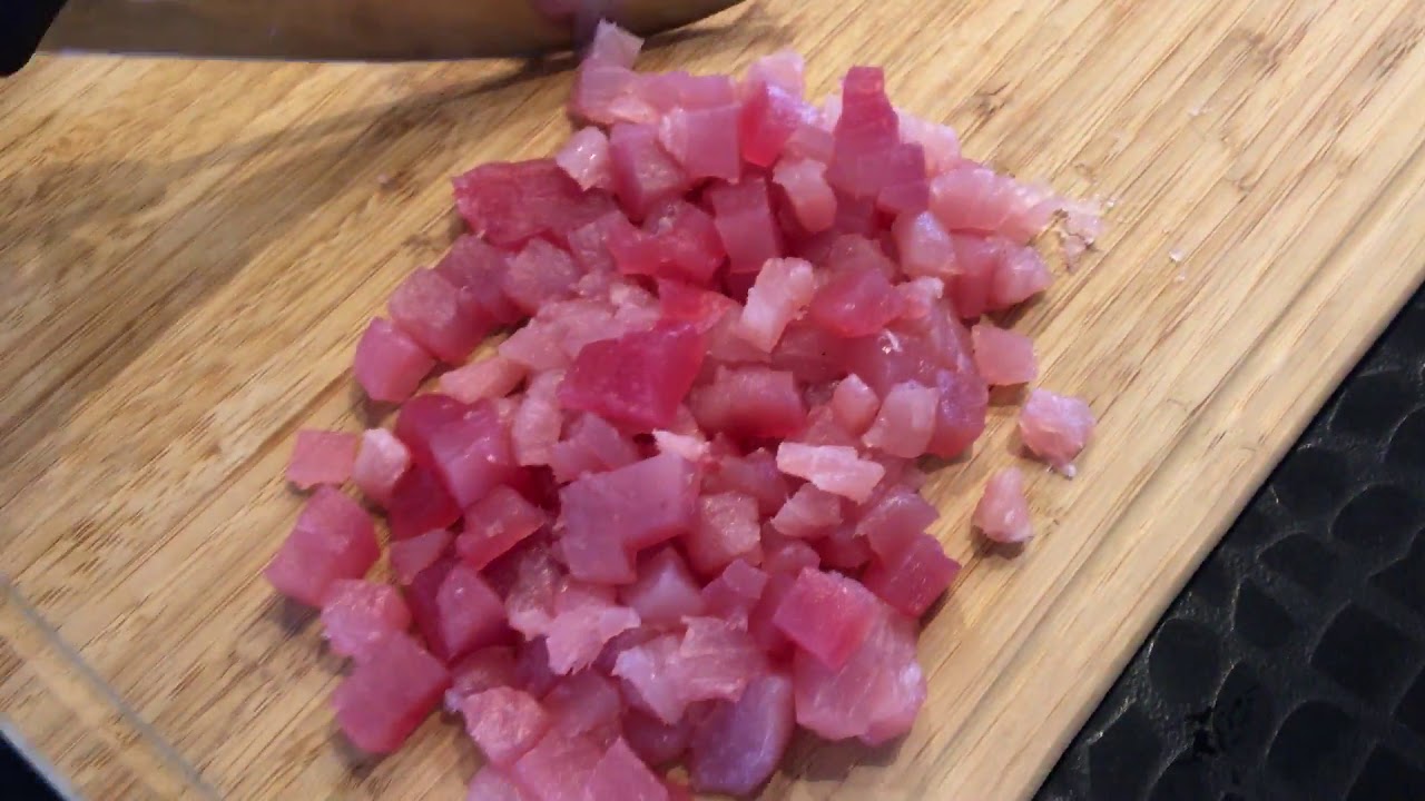 Fresh Albacore Tuna Poke - YouTube