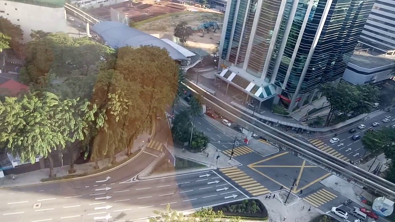 klcc view from Estana hotel - YouTube