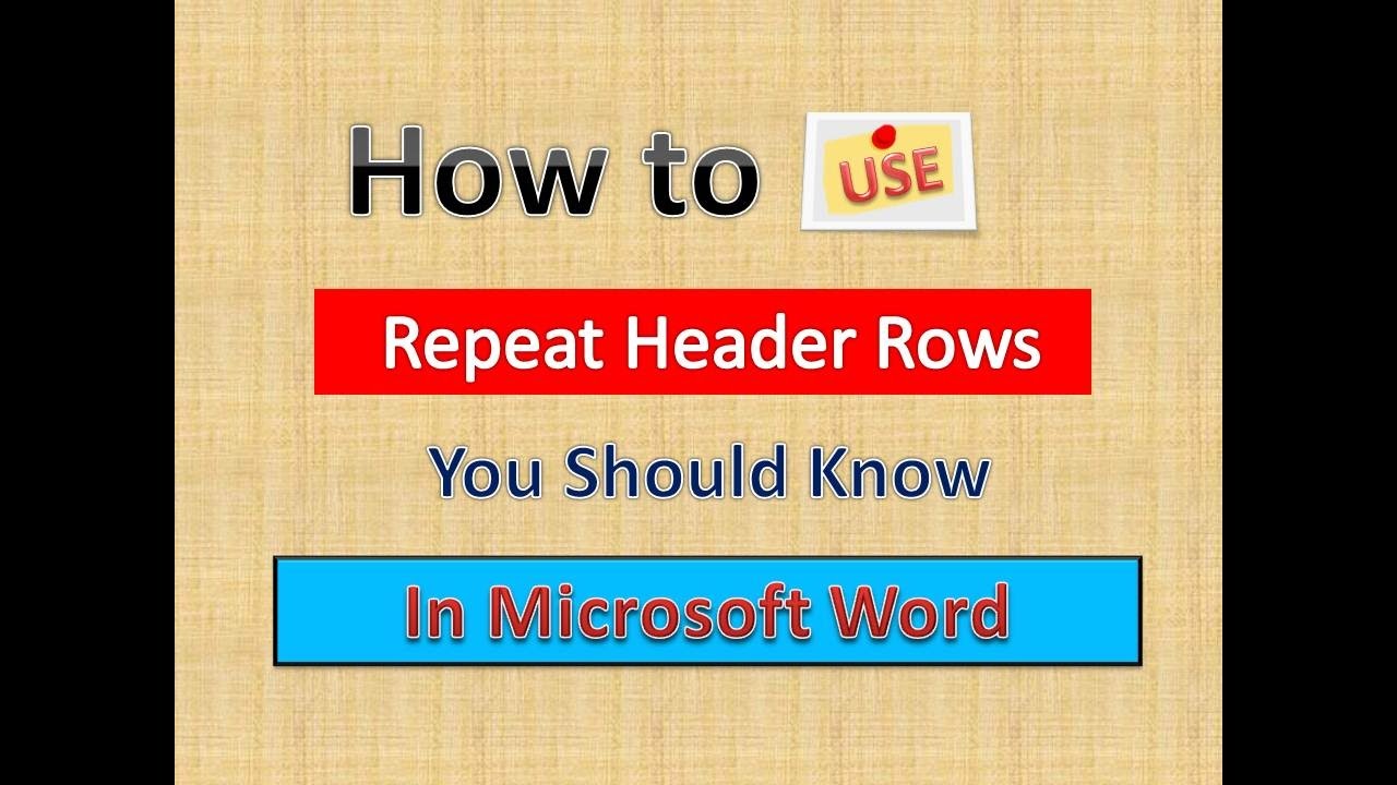 Word Tips Repeat Header Rows English YouTube word-tips-repeat-header-rows-english-youtube