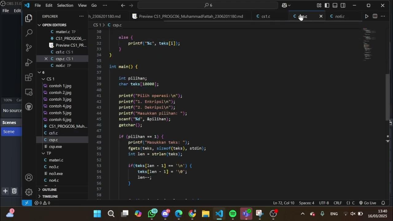 Perbaikan dari Case Study 1_modul Array_Praktikum Pemrograman C - YouTube