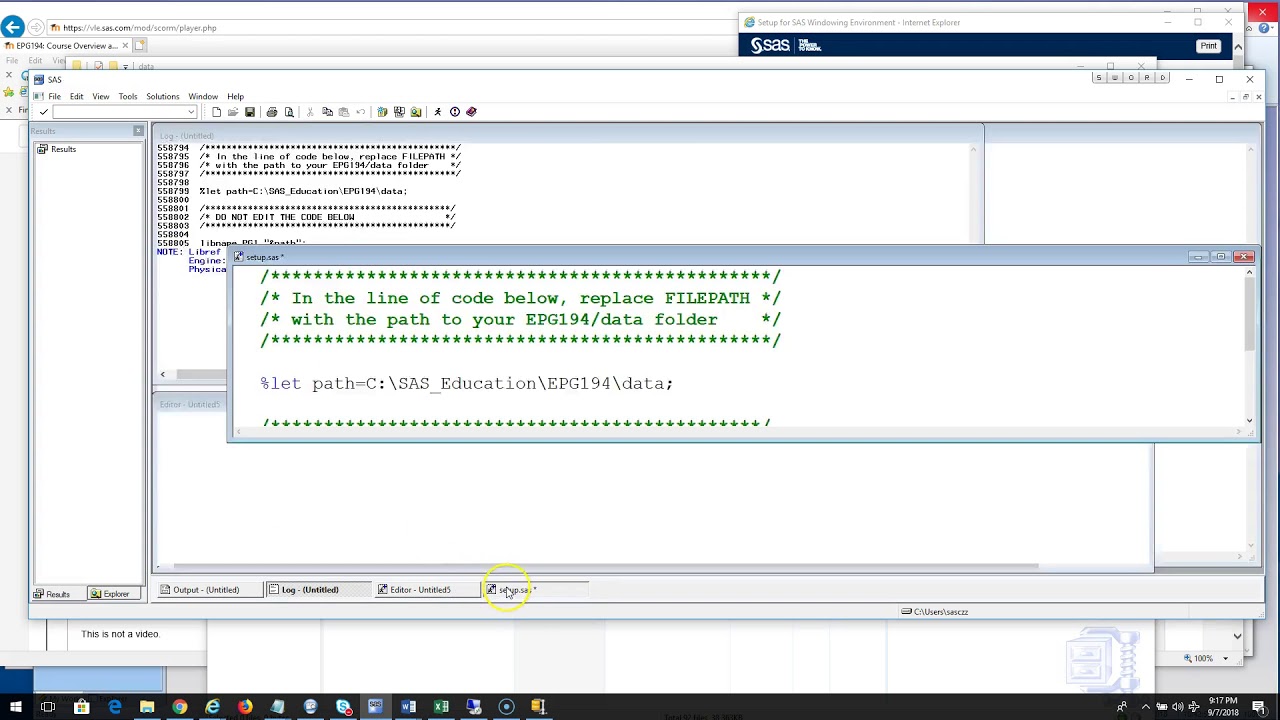Sas University Edition Set Libname Path On Mcbook Msacollector 6004