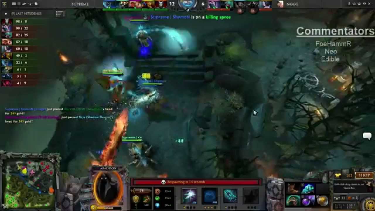 VEC's Dota 2 tournament, Final, Nuisance Gaming vs. Supreme - Game 1 ...