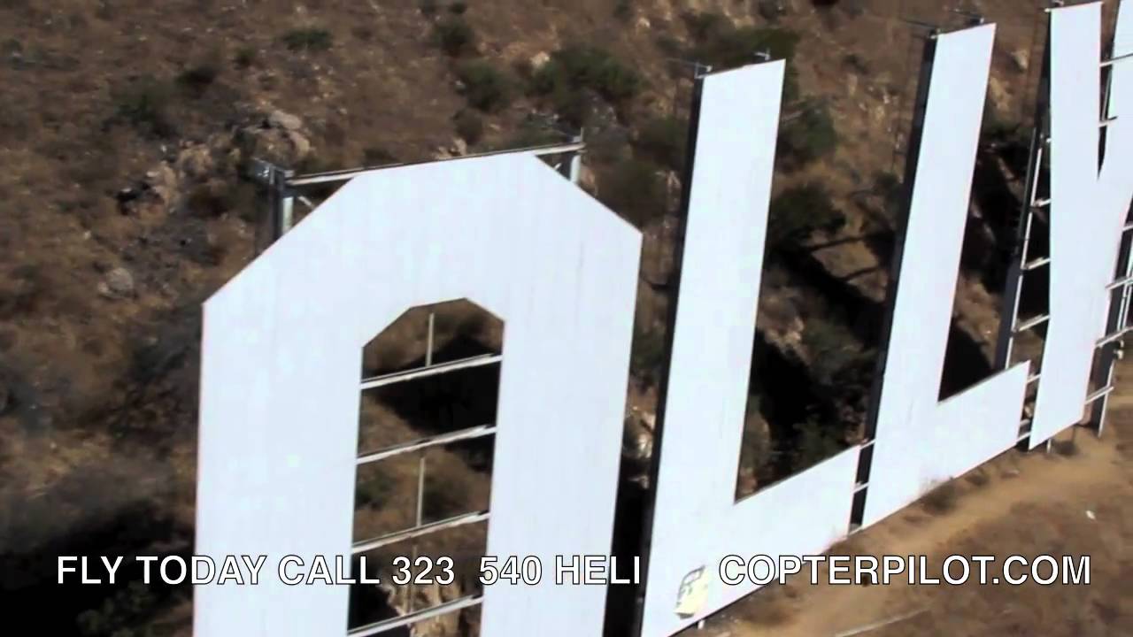 Hollywood sign Up close. - YouTube