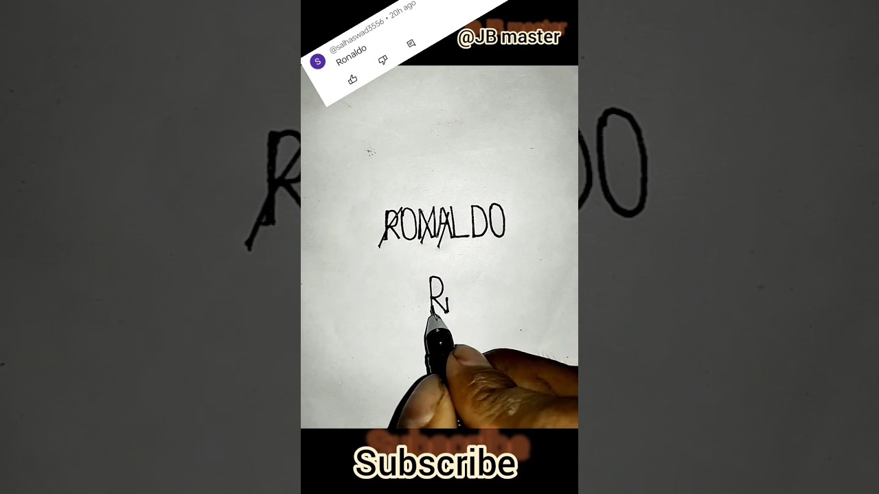 RONALDO name brand logo #sorts #video *** - YouTube