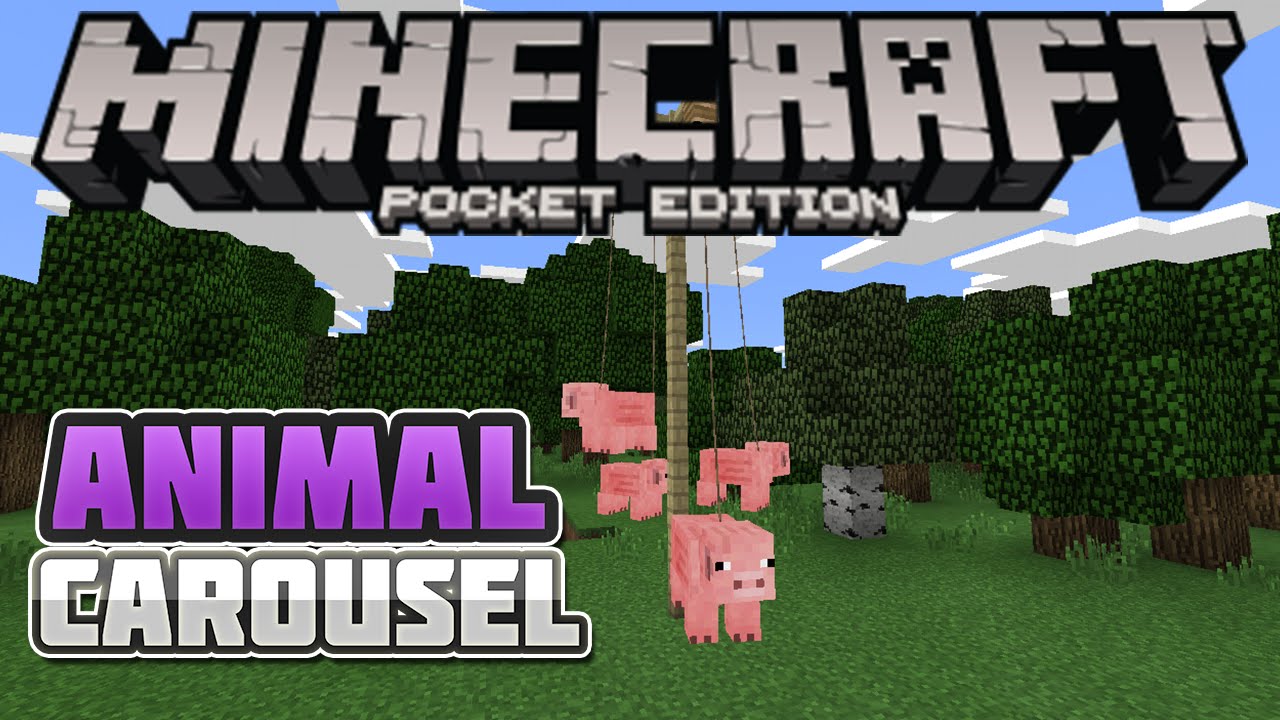 Animal Carousel - Minecraft PE (Pocket Edition) - YouTube