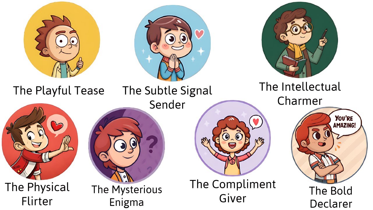 Every type of Flirting Explained in 6 Minutes - YouTube