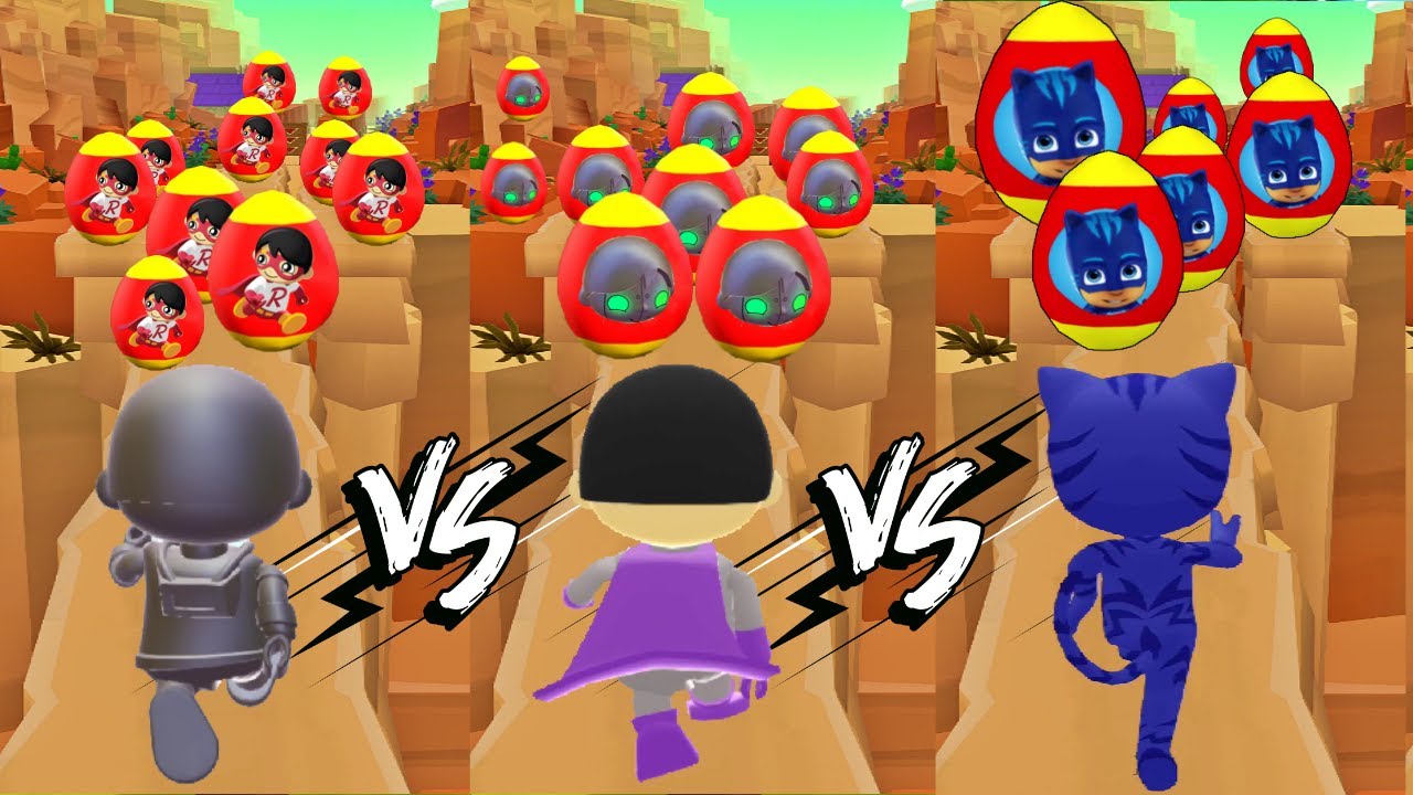 Tag with Dark Titan vs PJ Masks Catboy vs Robo-Ryan Mystery Surprise ...