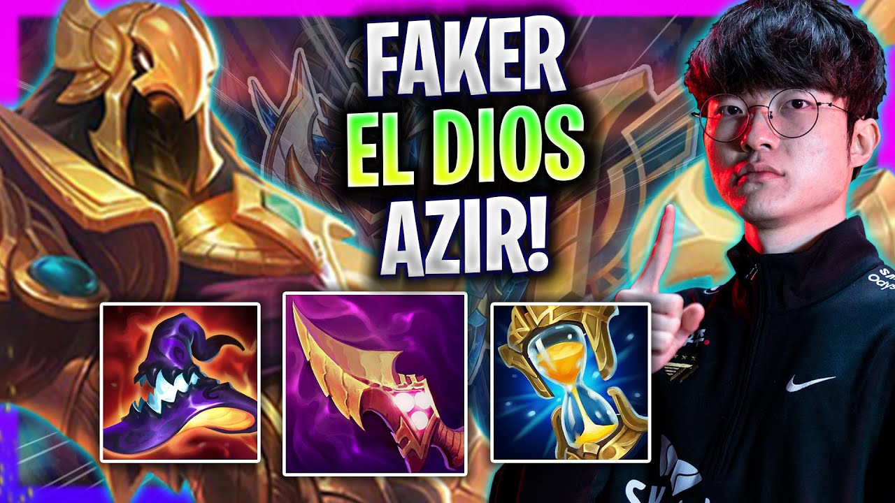 FAKER ES UN DIOS CON AZIR! - T1 Faker Juega Azir Mid vs Yone! | Season ...
