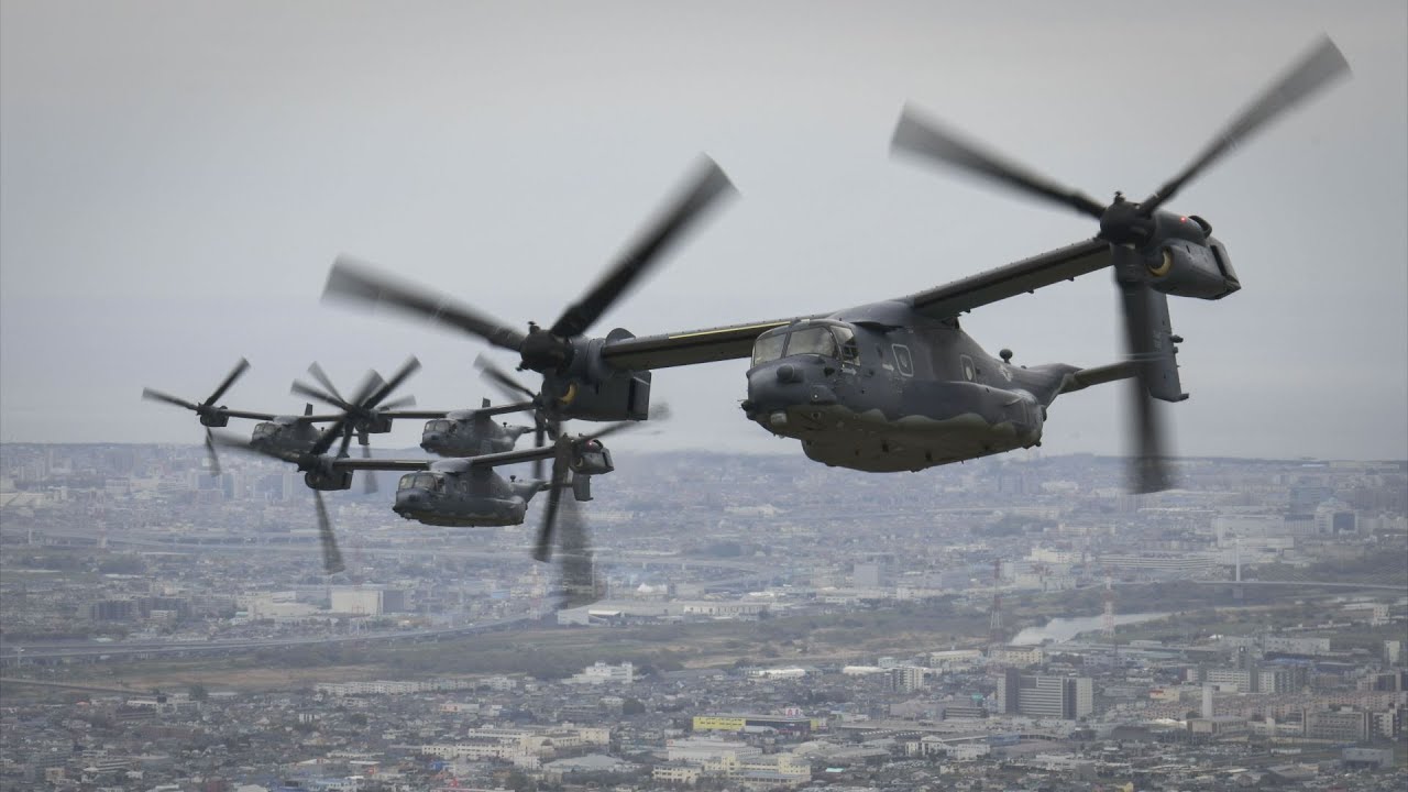 Air Force Ospreys take flight again after safety stand-down - YouTube