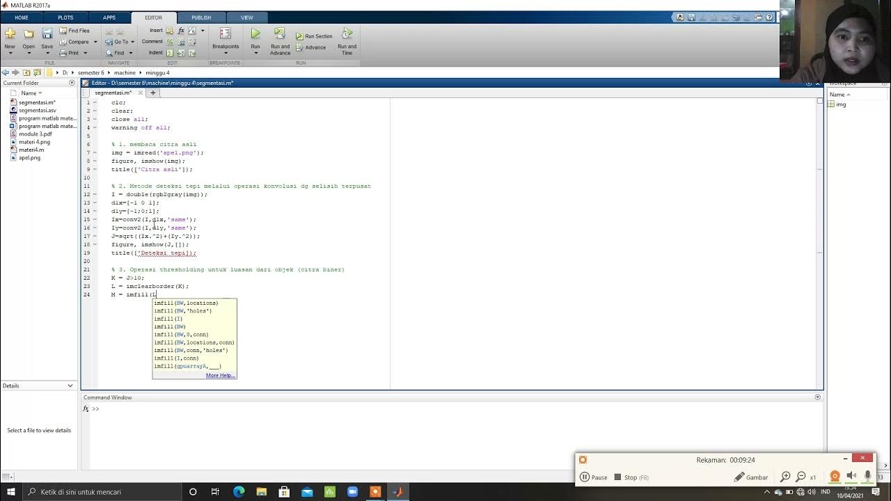 Tutorial Segmentasi Citra Digital pada Matlab - YouTube