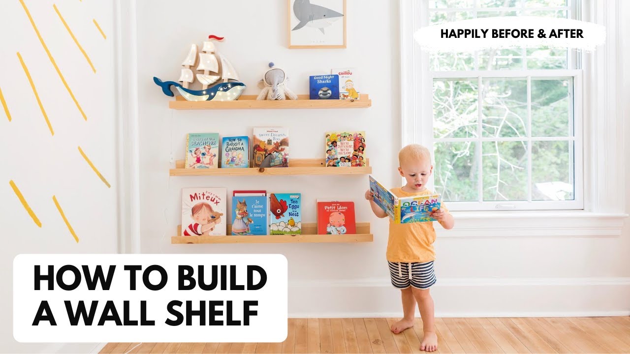 How to Build a Wall Shelf - Easy DIY Project - YouTube