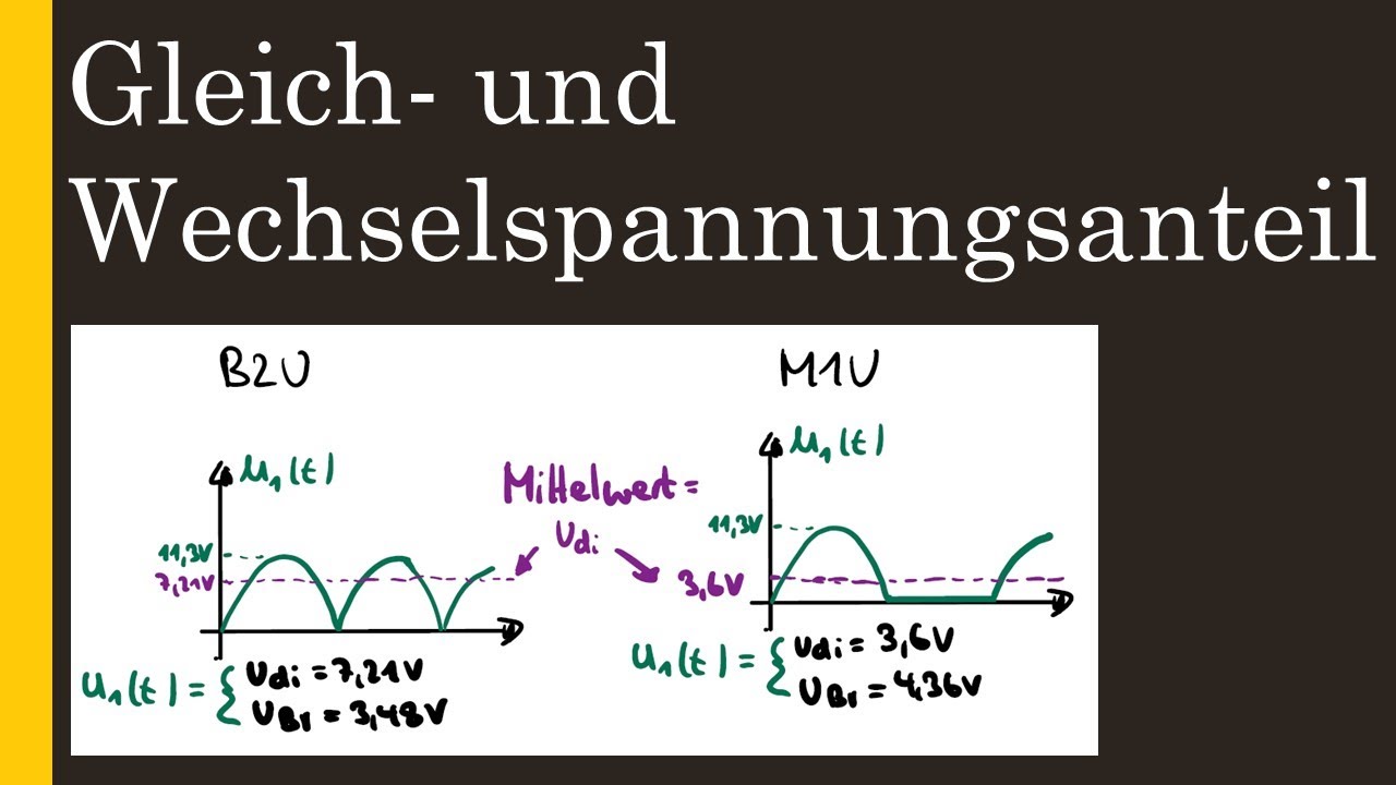 Netzgerät Teil 5: Gleichspannungsanteil und Wechselspannungsanteil bei ...
