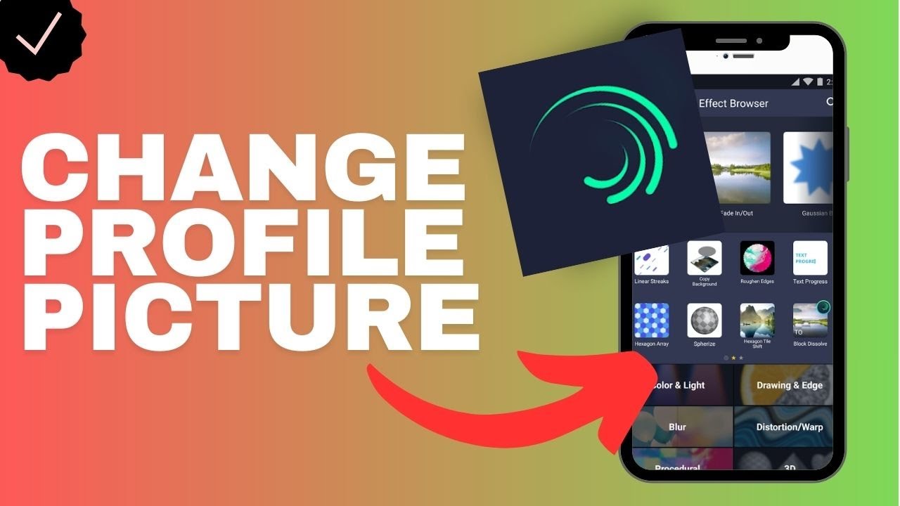 How to change your profile picture in the Alight Motion app? - YouTube