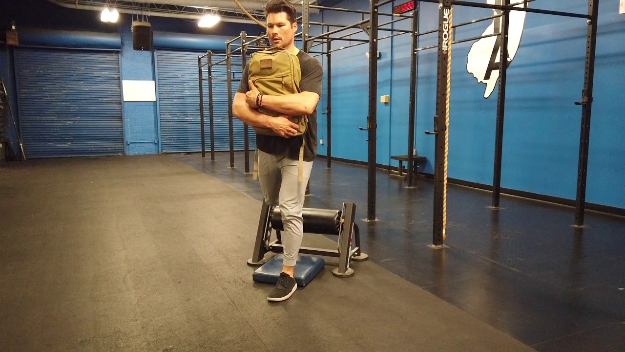 Backpack RFE Split Squats - YouTube