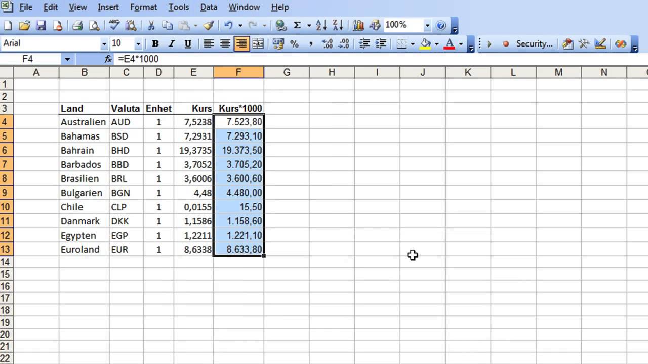 Spela in ett makro i Excel - Tusenavdelare - YouTube