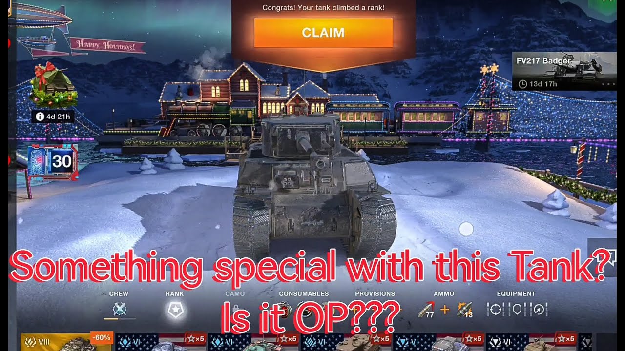 The new Cyborg WoT Blitz reward Tank - YouTube