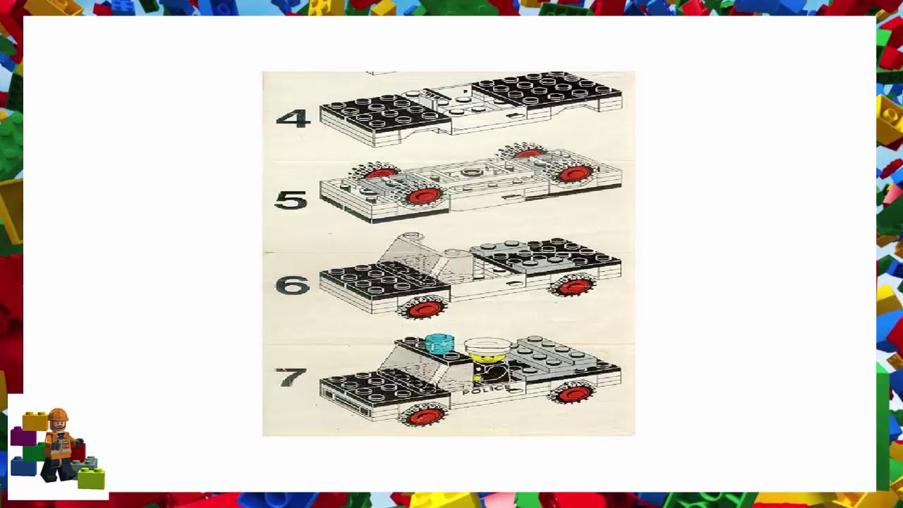 LEGO instructions - Town - Classic - 621 - Police Car - YouTube