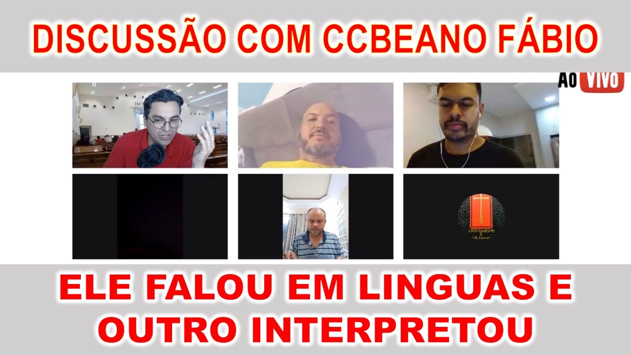 DISCUSSÃO NA LIVE: Ele falou em línguas em movimento de oração e disse ...
