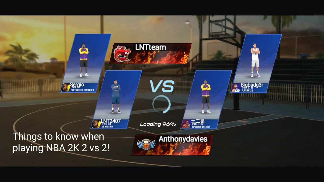Things to know when playing NBA 2K mycrew 2 vs 2! #lnt2407 #nba2kmobile ...