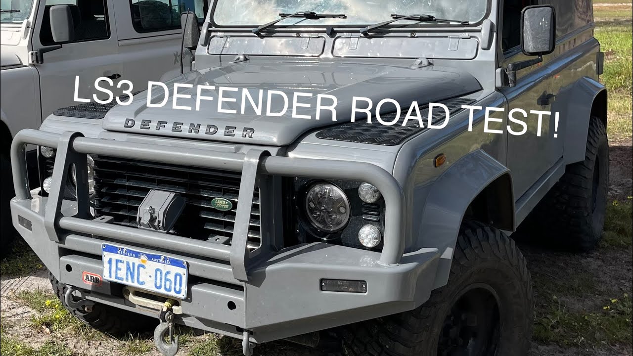 LS3 Defender road test - YouTube