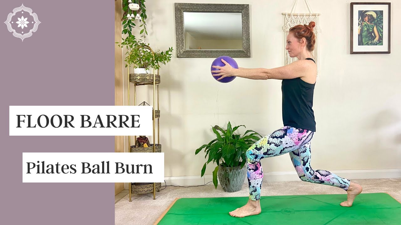Floor Barre | Pilates Ball Burn | 15mins - YouTube