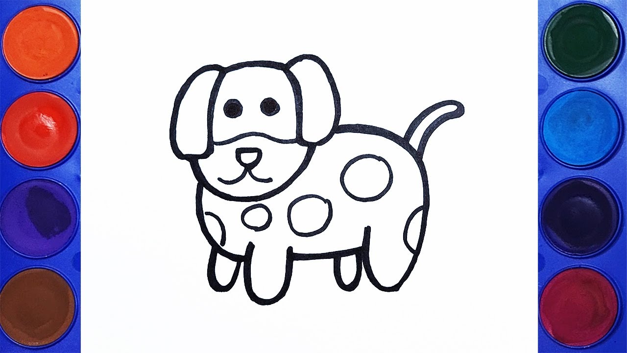 How To Draw A Dog Step By Step | Dog Drawing Easy - YouTube