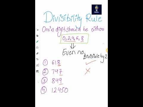 Divisibility Rule of 2 | Maths Formulas and Solutions | - YouTube