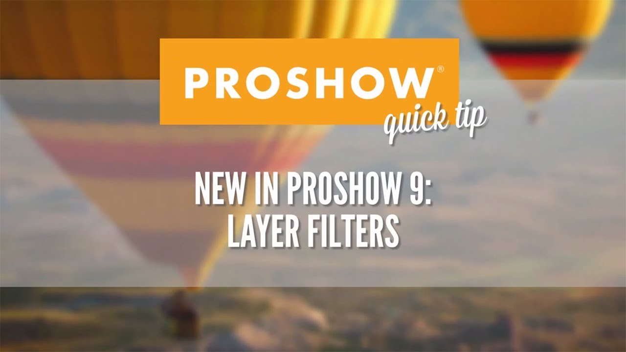 Layer Filters in ProShow 9 - YouTube